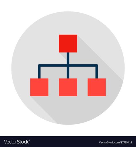 Classification Graph Circle Icon Royalty Free Vector Image
