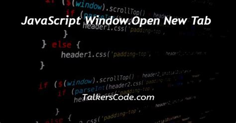 javascript window open new tab