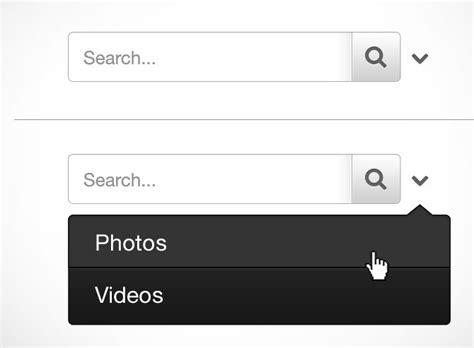 Free Drop Down Search Suggestion Interface Psd Titanui