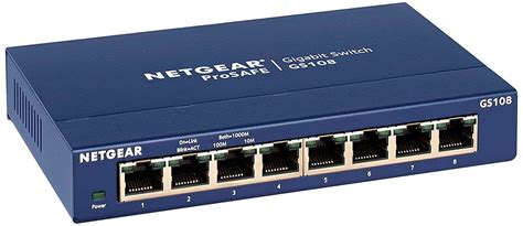 Small Ethernet Switch Netgear Gs108 8 Port Unmanaged Home Small Switch