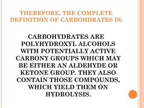 General Introduction And Classification Of Carbohydrates PPT
