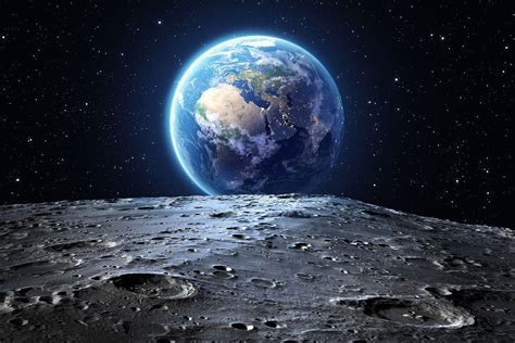 Earth And Moon Wallpapers Top Free Earth And Moon Backgrounds