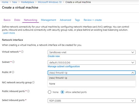 Azure How To Assign A Reserved IP To A New Existing Machine Server Fault