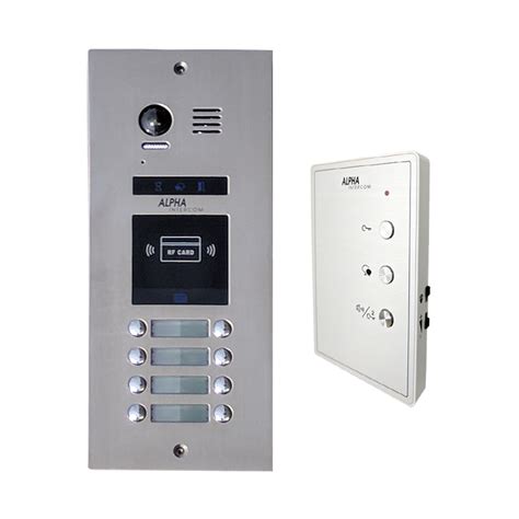 Anti Vandal Intercom Kit Canada Isimple 8 Apts Alpha Intercom Your Security Distributor In Canada