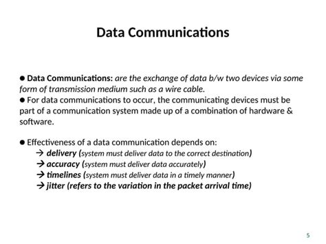 Communication Network Introduction Part 1 Ppt