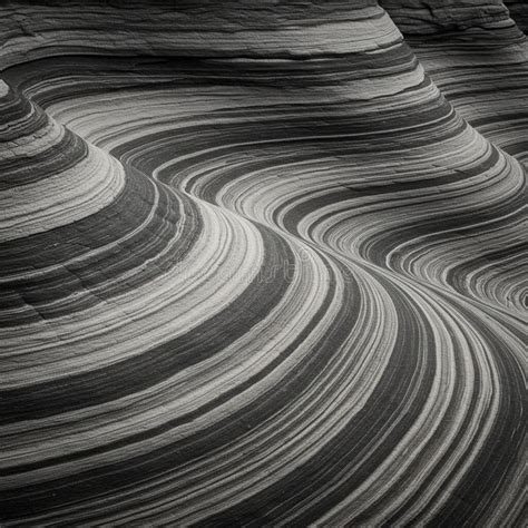 Undulating Rock Formations Create Rhythmic Flowing Patterns Resembling
