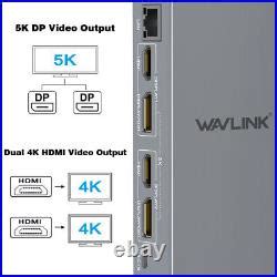 Wavlink Usb C Ultra K Dual K Hd Universal Docking Station With Hdmi Displayport Usb Docking