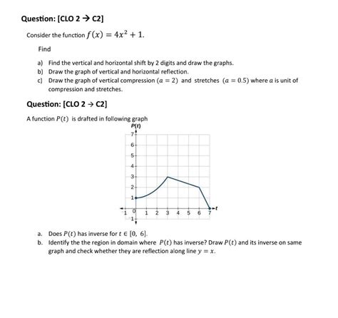 Solved Question Clo 2→ C2 Consider The Function