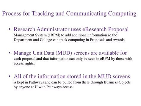 ppt process for tracking and communicating computing powerpoint