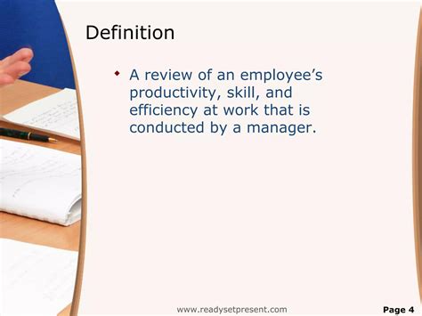 Performance Evaluation Powerpoint Ppt Content Modern Sample Ppt
