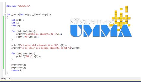 Arreglos Unidimensionales En C Sistemasumma