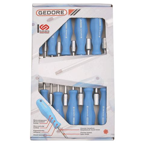 Nut Driver Set 5 5 13 0mm Ged 10 Pcs Fowkes Bros
