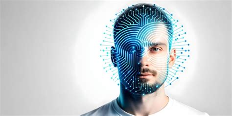 3d Ai Driven Digital Identity Elements Concept Abstract Vector Elements