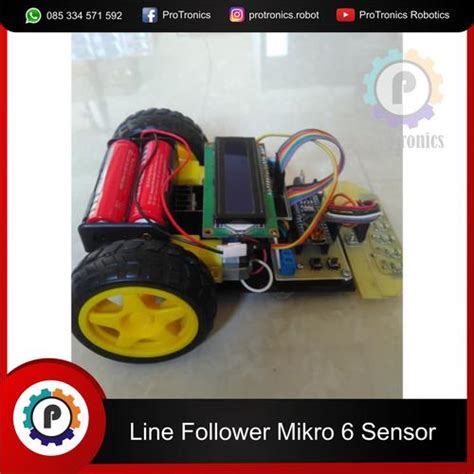 Jual Robot Line Follower Line Tracer Basic Micro Kota Surabaya