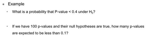 Solved Example What Is A Probability That P Value