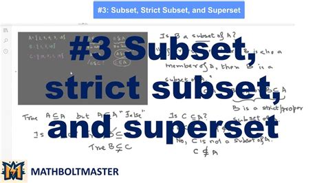 2 Sets Subset Strict Subset And Superset Explained In Assamese