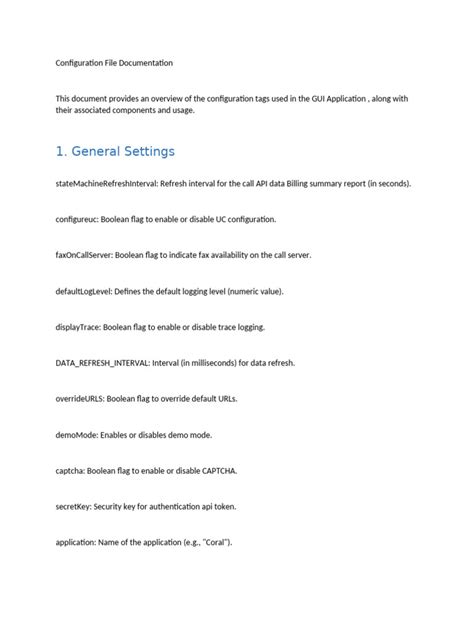 Gui Configuration File Documentation Pdf Session Initiation Protocol Boolean Data Type