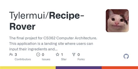 github tylermui recipe rover the final project for cs362 computer