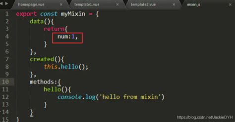 Vue中mixins的使用方法和数据 案例vue Minxins Csdn博客