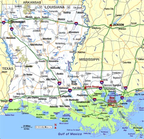 Louisiana Map United States