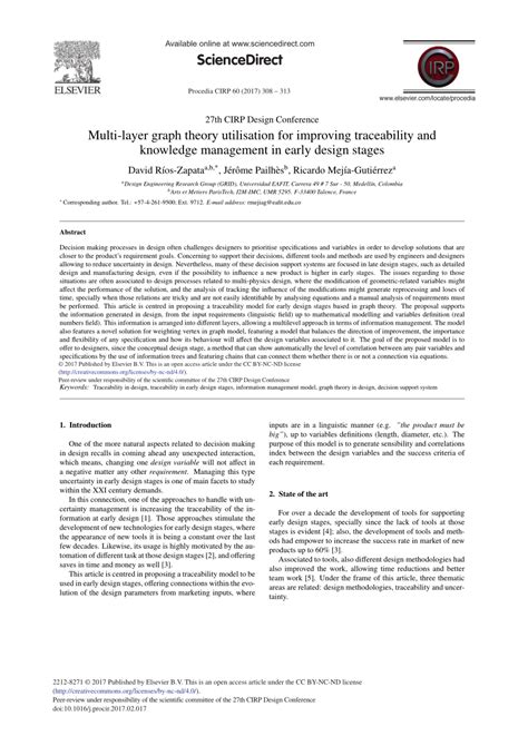 pdf multi layer graph theory utilisation for improving traceability