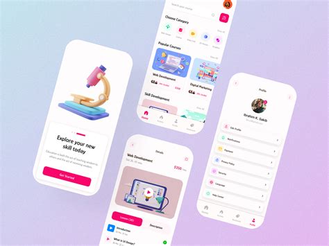 E Learning Mobile App By Ibrahim K Sakib On Dribbble