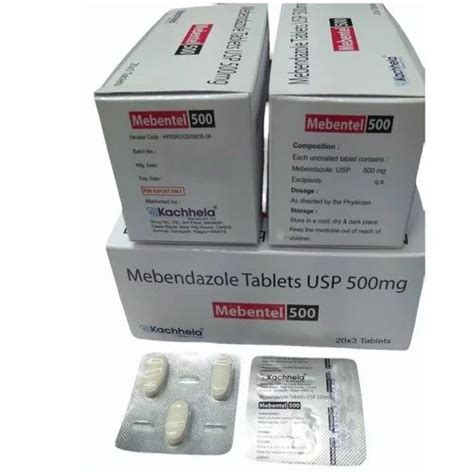 Mebentel Mebendazole 500mg Tablets At Rs 100 Stripe Antiparasitic Drug In Nagpur Id
