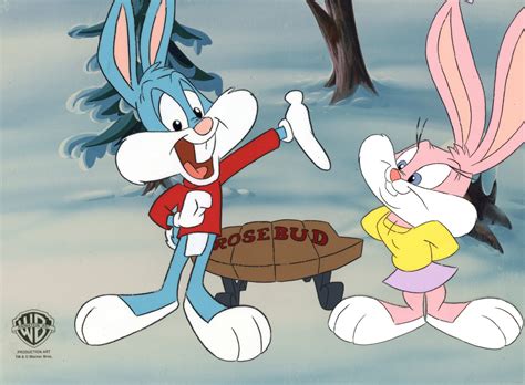 Tiny Toons Original Production Cel Buster And Babs In Looney Tunes Characters Cel
