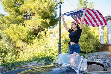 American Flag Country Girl