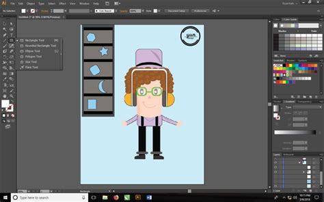 Tutorial Illustrasi Vektor Karakter Menggunakan Adobe Illustrator Sekolah Desain Belajar