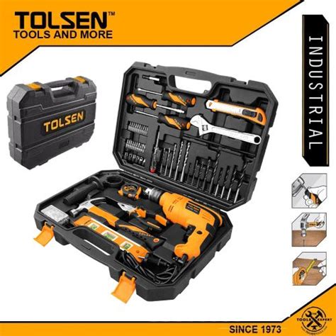 Tolsen 95pcs Tools Set 79685 Drill Complete Tools Box Hammer Pliers Best Price Online Jumia