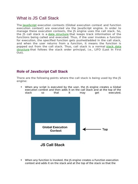 What Is Js Call Stack Pdf