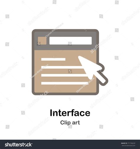 Interface Clip Art Stock Vector Royalty Free 771798229 Shutterstock