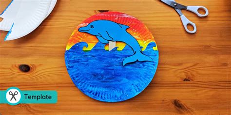 Diving Dolphin Under The Sea Crafts Twinkl