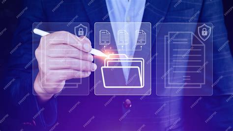 Premium Photo Document Management System Dms Being Setup It Consultant Working On Laptop