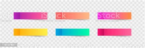 다른 다채로운 포스트 노트 스티커 벡터 컬렉션 그림자 템플릿이있는 스티커 테이프 포스트 노트 용지 텍스트 에 배치합니다 0명에 대한 스톡 벡터 아트 및 기타 이미지 Istock