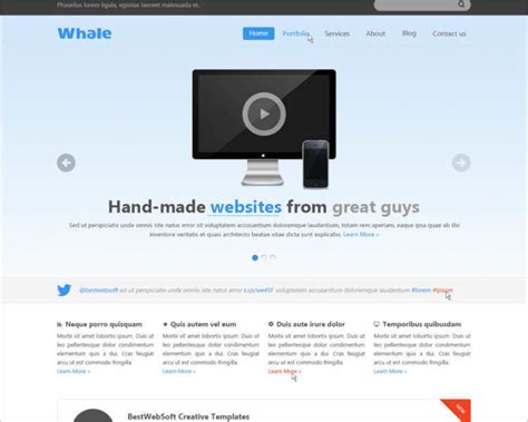 12 Jquery Html5 Website Templates Free And Premium
