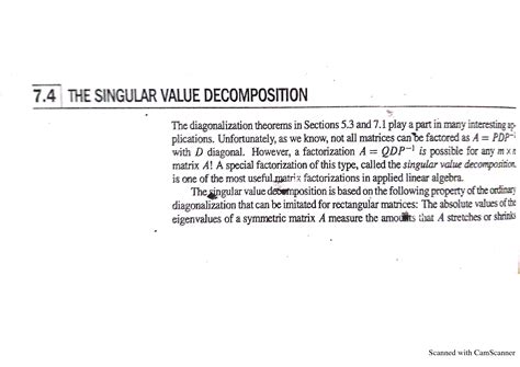 SOLUTION The Singular Value Decomposition Linear Algebra With Practice Question And Solutions