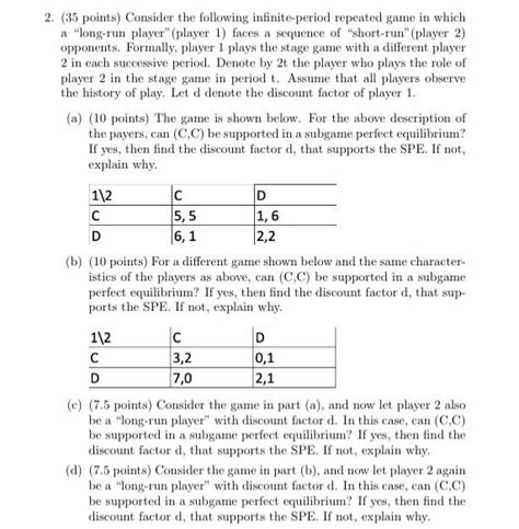 Solved 2 35 Points Consider The Following