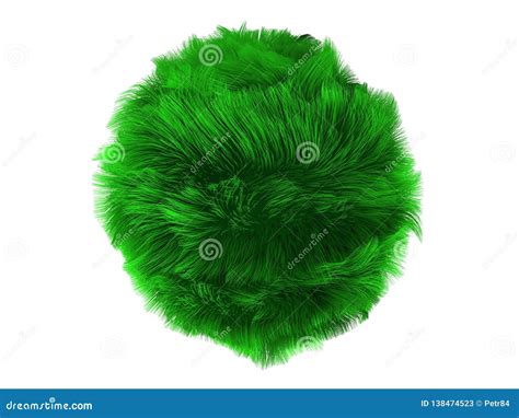 3d Grass Object Isolated On White Background Stock Illustration