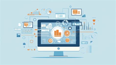 Data Visualization And Analytics Dashboard Stock Illustration