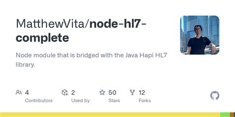 Github Matthewvitanode Hl7 Complete Node Module That Is Bridged