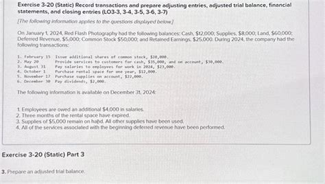Solved Exercise Static Record Transactions And Chegg