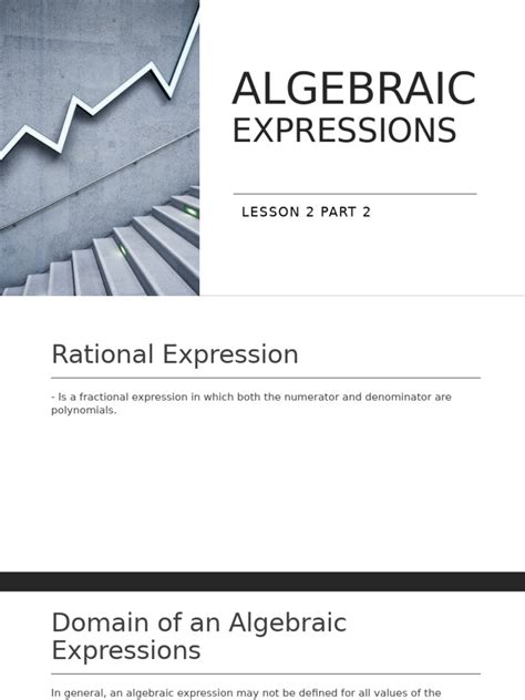 Algebraic Expressions Part 2 Pdf