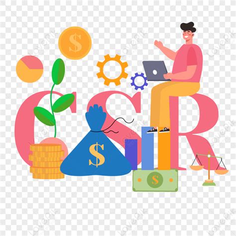 기업의 사회적 책임의 지속 가능한 개발 추상 단어 및 문자 돈 일러스트편물회의 Png 일러스트 무료 다운로드 Lovepik