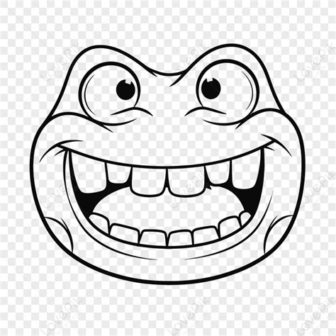 재미있는 개구리 색칠 페이지 무료 인쇄 가능한 얼굴 아이 색칠 아웃라인 스케치 드로잉 벡터개요라인 아트 Png 일러스트 무료 다운로드 Lovepik