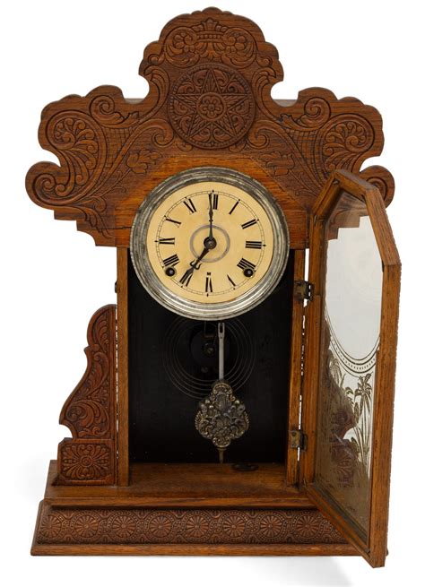 M Oak Shelf Clock 1900 H 22 W 15 Sold At Auction On 18th December