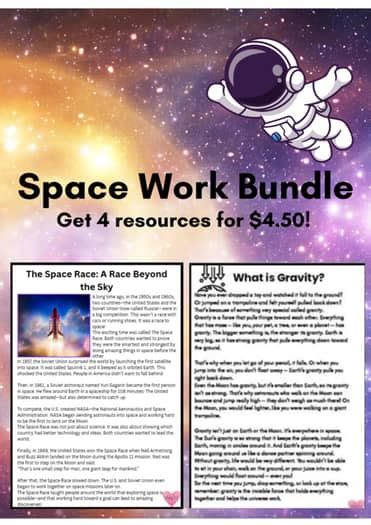 Space Work Bundle By Createdbycrea Tpt