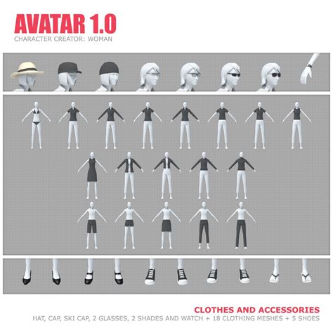 아바타 10 여성 3d 모델 150 Max Free3d
