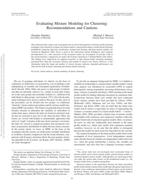 Evaluating Mixture Modeling For Clustering Recommendations And